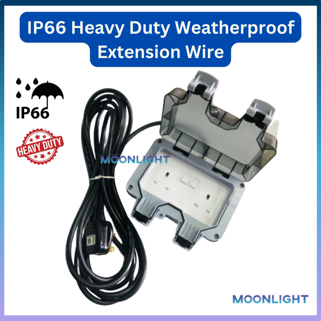 Heavy Duty IP66 Outdoor Extension Wire Trailing Socket 3000W ...