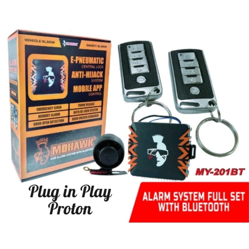 (MOHAWK) * Proton Plug In Play Car Alarm System With Smart Phone ...