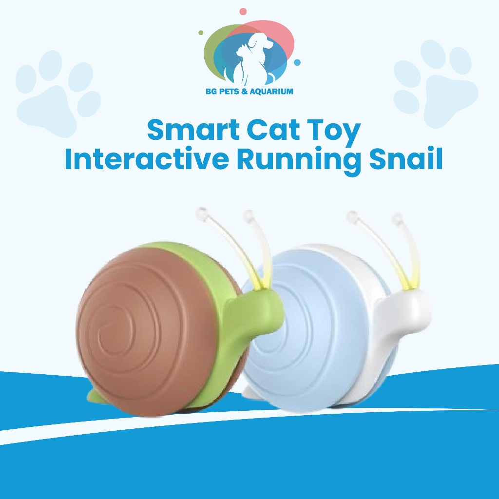 Cheerble Wicked Snail / Smart Cat Toy Interactive Running Snail ...