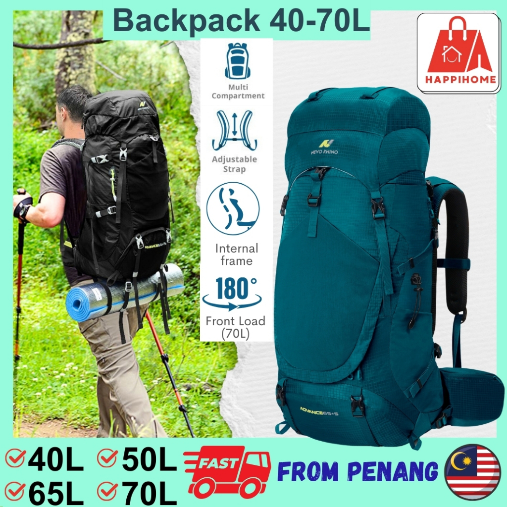 Waterproof Hiking Bag Outdoor Travel Backpack 50L 60L 65L Camping ...