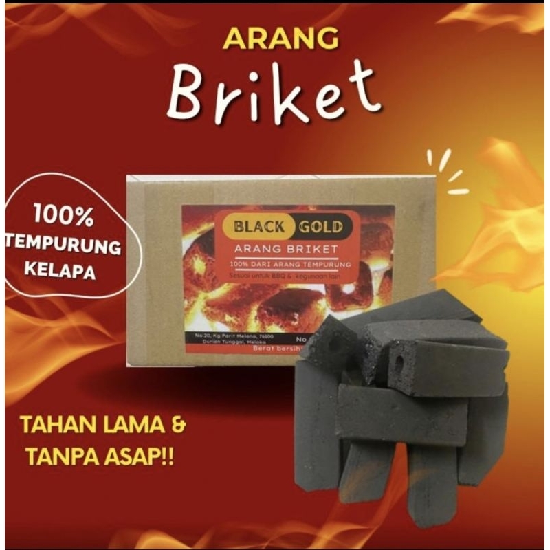Arang Briket Tempurung Kelapa Coconut Shell Charcoal Briquette BBQ ...