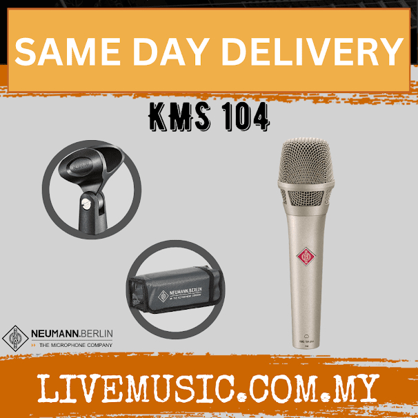 Neumann KMS 104 Cardioid Condenser Handheld Vocal Microphone - ( White ...