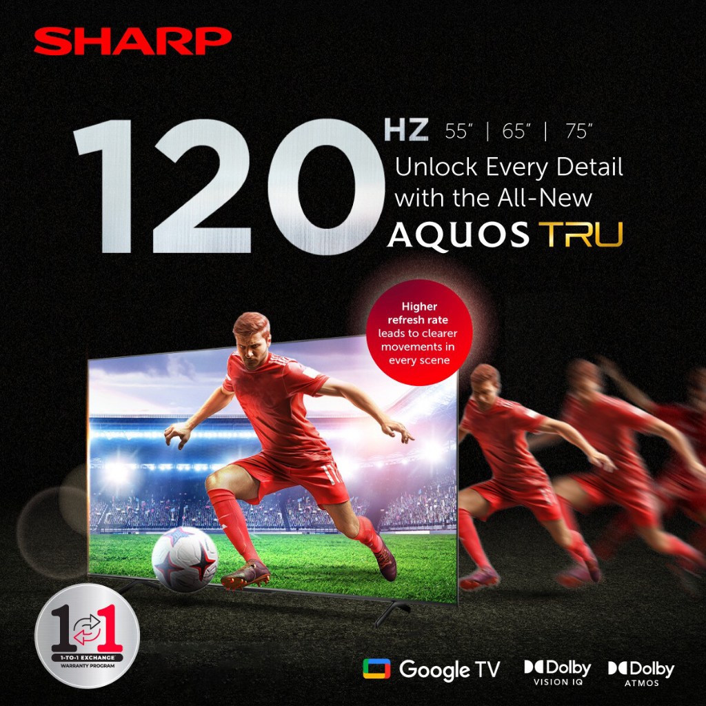 SHARP AQUOS TRU 120HZ 65" 4K UHD GOOGLE TV 4TC65GN7000X | Shopee Malaysia