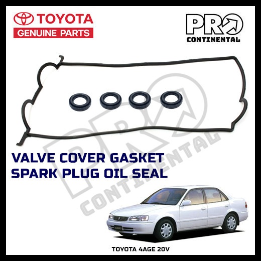 GENUINE TOYOTA LEVIN COROLLA 4AGE 20V ENGINE VALVE ROCKET COVER GASKET ...