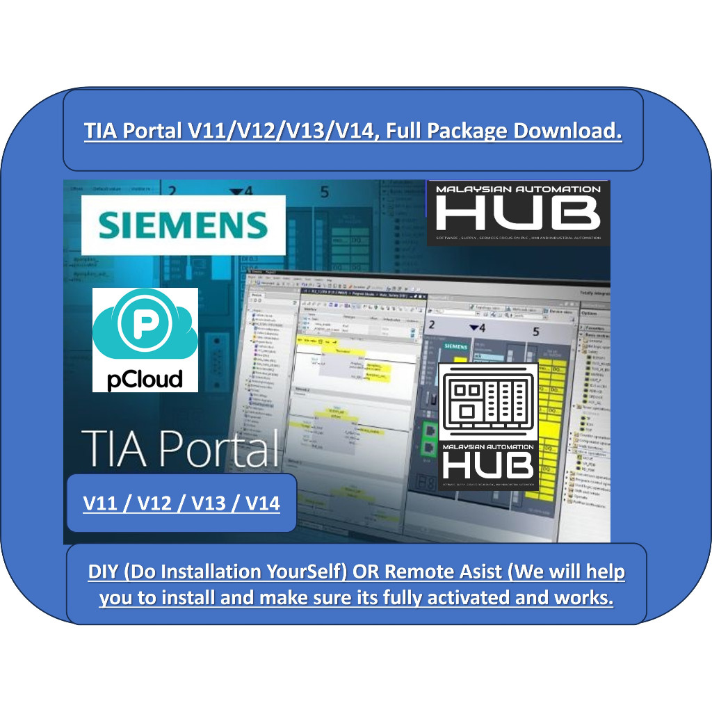 TIA Portal V11 to V14 SP1 Full Package | Remote Install Asist Available | (Choose One) | Shopee ...