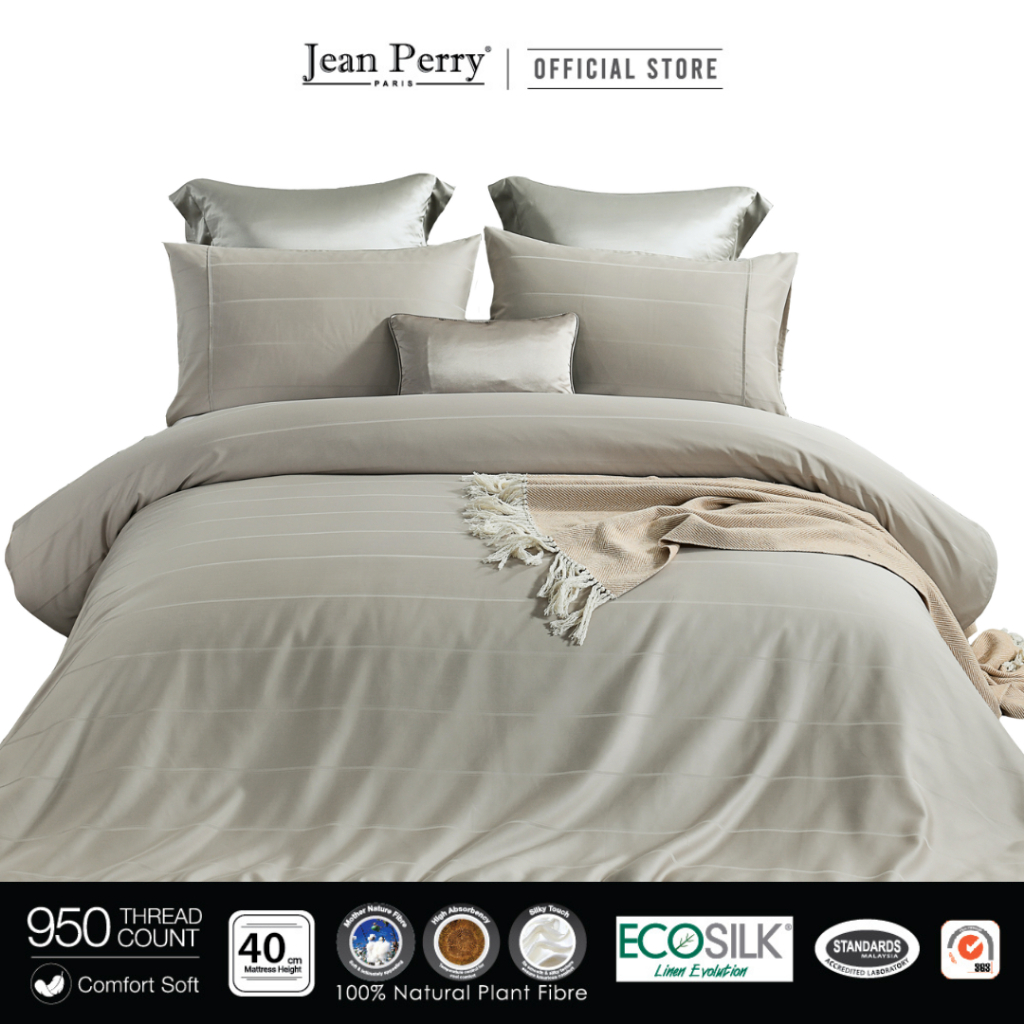 EcoSilk® - Jean Perry Lowen 5 In 1 Queen Quilt Cover Set (40cm ...