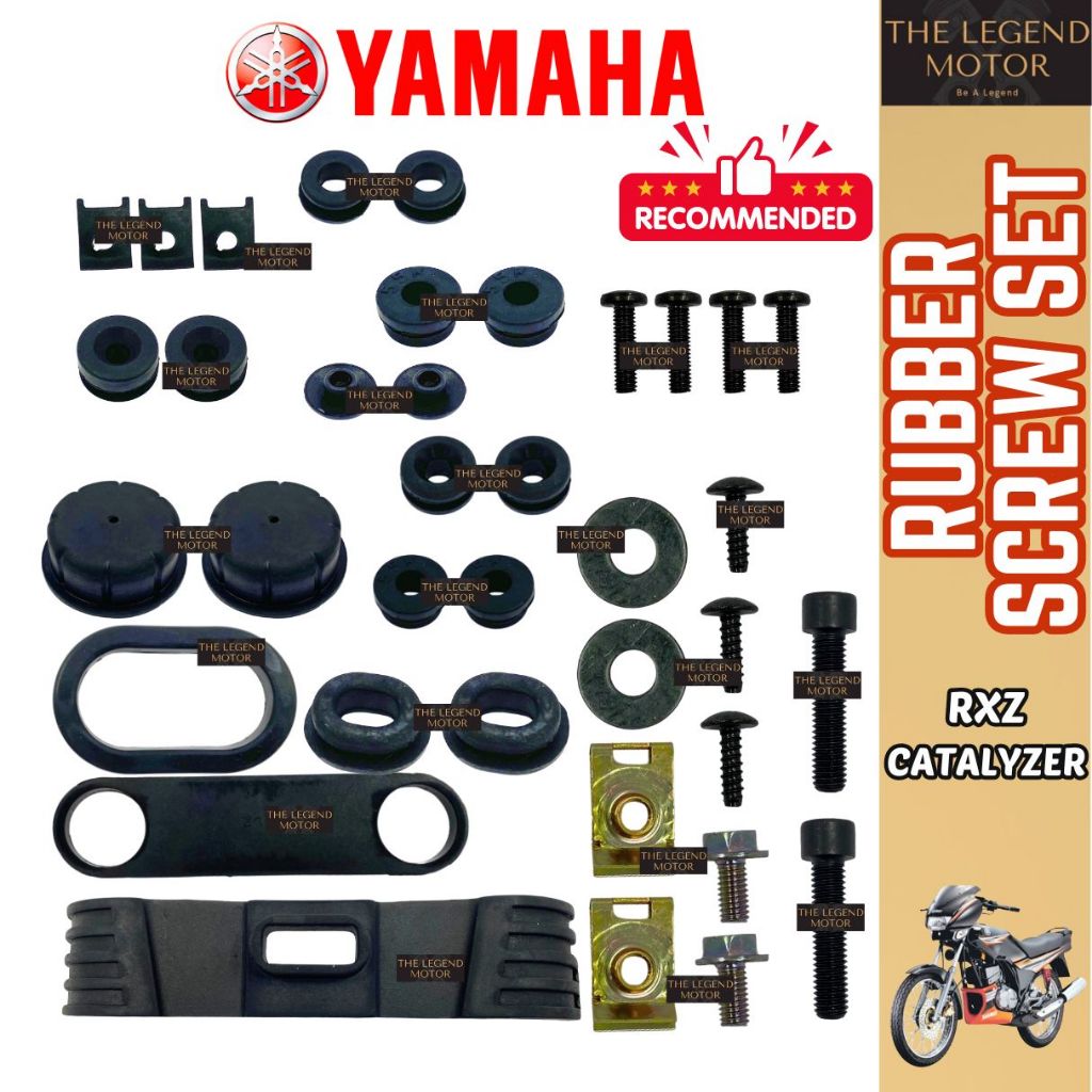 RXZ CATALYZER CATAL CATERLYZER Screw Body Cover Bush Damper Getah ...