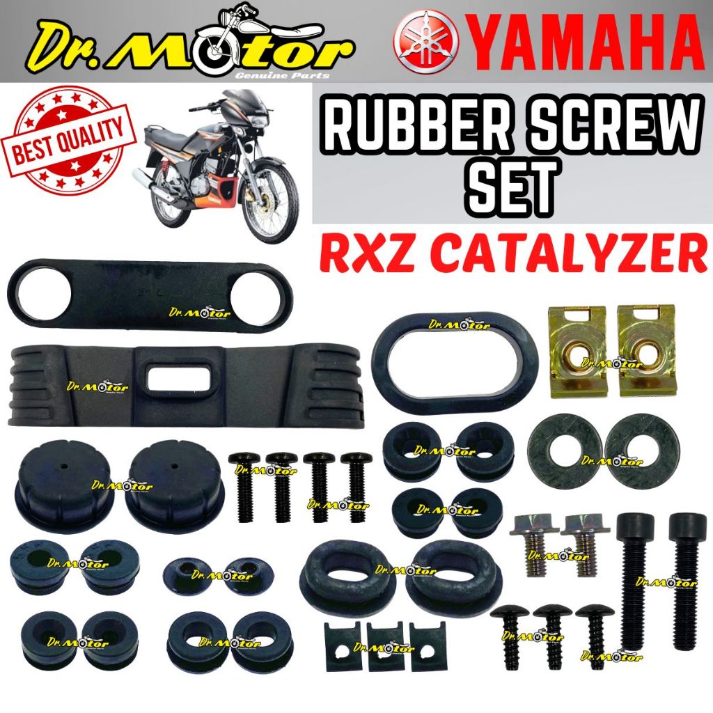 YAMAHA RXZ CATALYZER CATERLYZER CATAL Getah Body Cover Rubber Screw Set ...