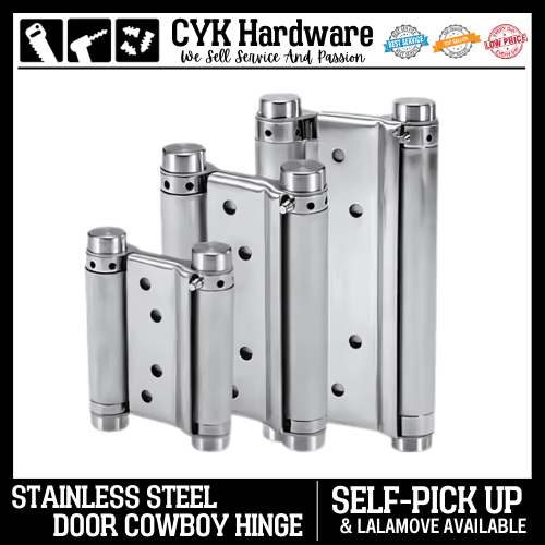 Stainless Steel Cowboy Hinges Cowboy Door Double Action Spring Hinges 3 ...