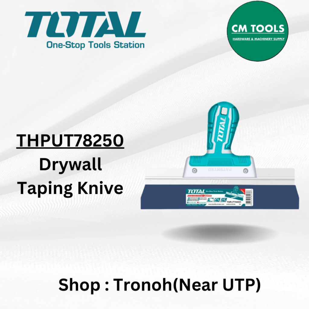 TOTAL THPUT78250 10", 12", 14", 16" Drywall Taping Knives / 石膏板胶带工具刀 / TOTAL Drywall Taping ...