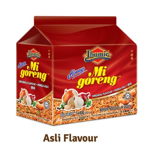 Ibumie Mi Goreng Asli( Ibumie Goreng Original Favour5x80g ) | Shopee ...