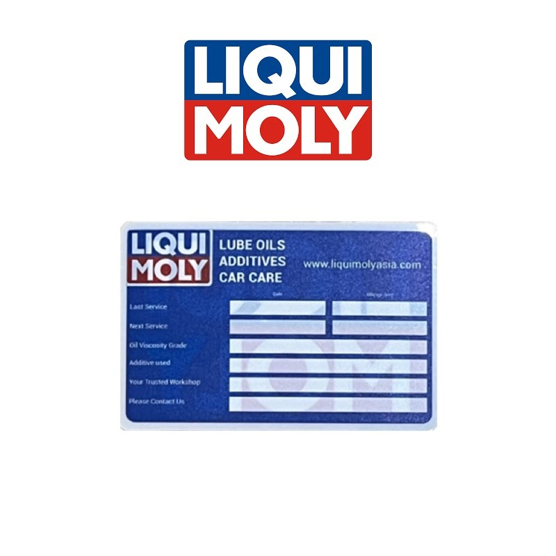 Liqui Moly Engine Oil Mileage Sticker for Service Reminder Pelekat ...
