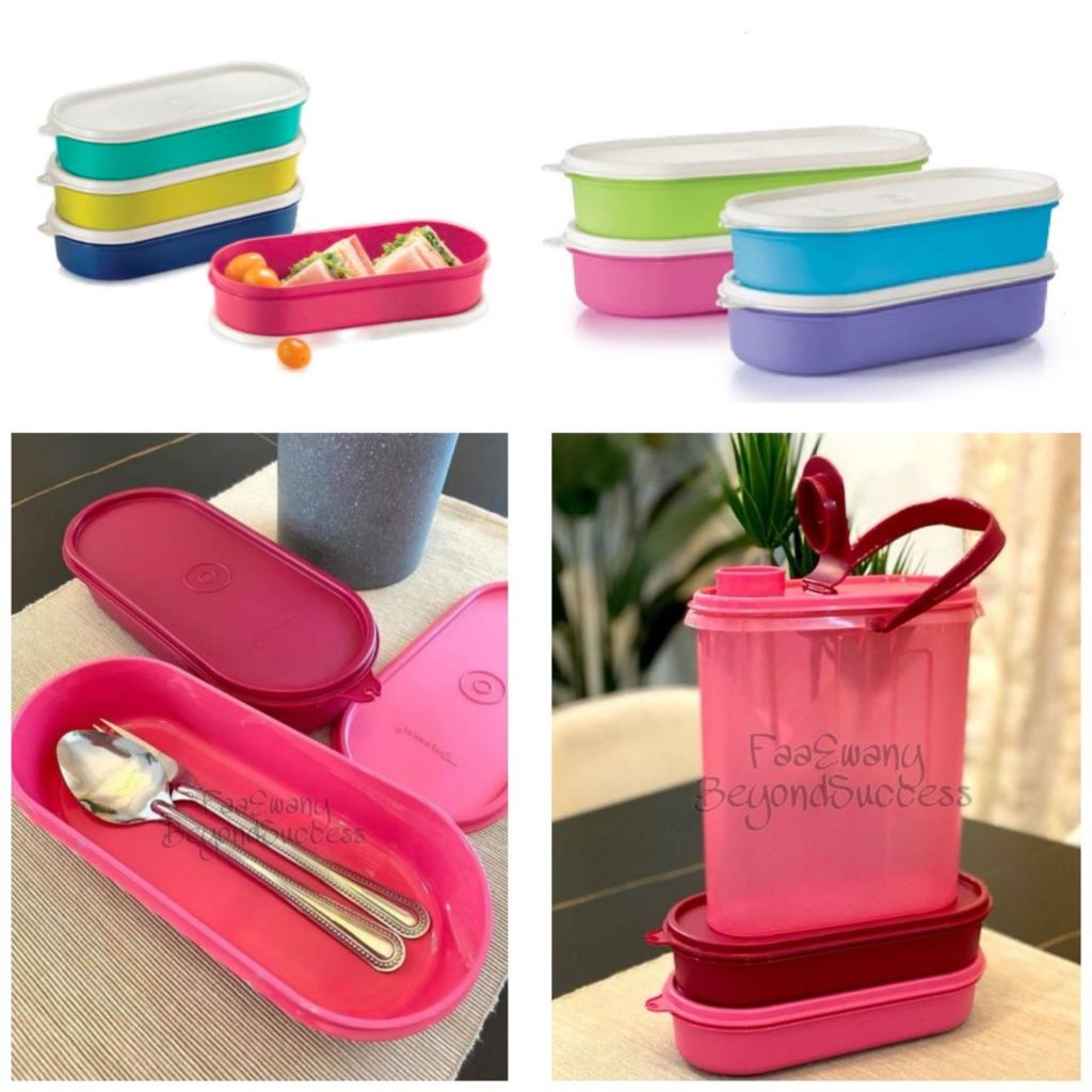 2253 Ready Stock! Ovalicious Set Tupperware/ Ezy Oval Keeper / Beverage ...