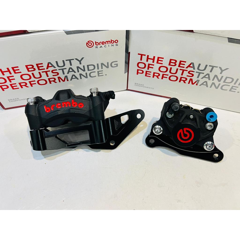 NMAX V1 V2 NMAX 155 ORIGINAL BREMBO M5 M50 P34 MATT BLACK RED LOGO ...