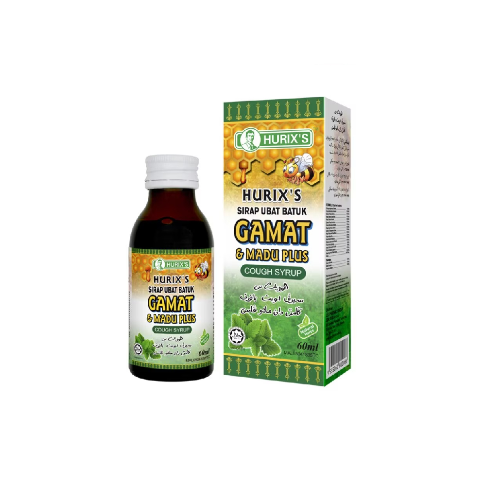HURIX'S GAMAT & MADU PLUS COUGH SYRUP (60ML) | Shopee Malaysia