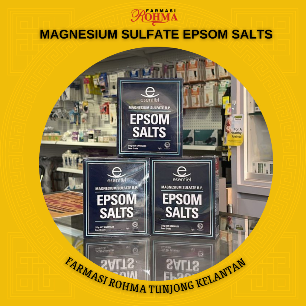 [🔥FARMASI ROHMA🔥] ESENTIEL SULFATE EPSOM SALTS 375G | Shopee Malaysia