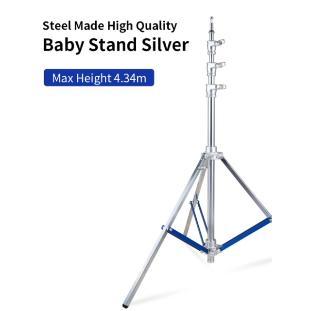 Dearkol MYD-0040 4000mm Baby Light Stand Silver, One Leveling Leg ...