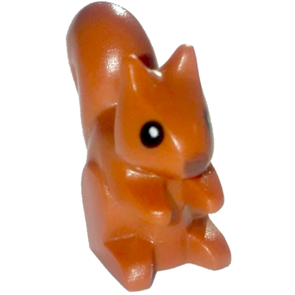 LEGO PARTS (GENUINE) 80679pb01 Animal Squirrel with Dark Brown Nose and ...