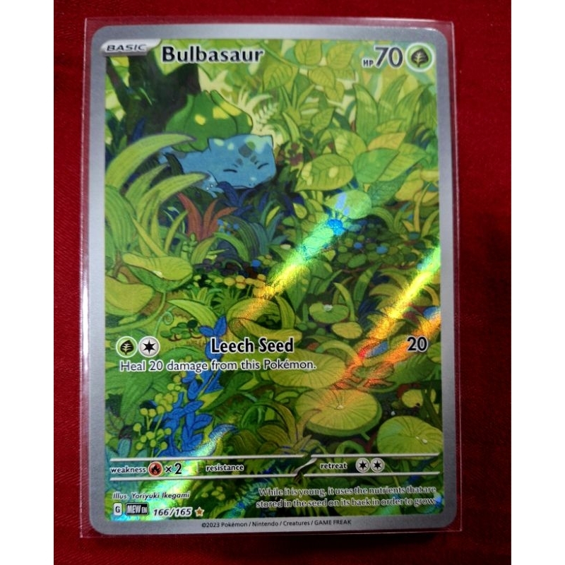 Pokemon TCG - Bulbasaur (IR) - 166/165 [Pokemon 151] | Shopee Malaysia