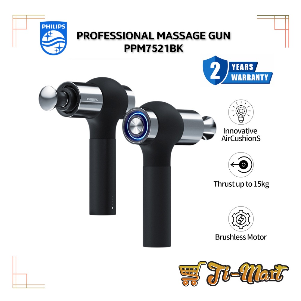 Philips Professional Massage Gun Deep Muscle High Vibration Recovery ...