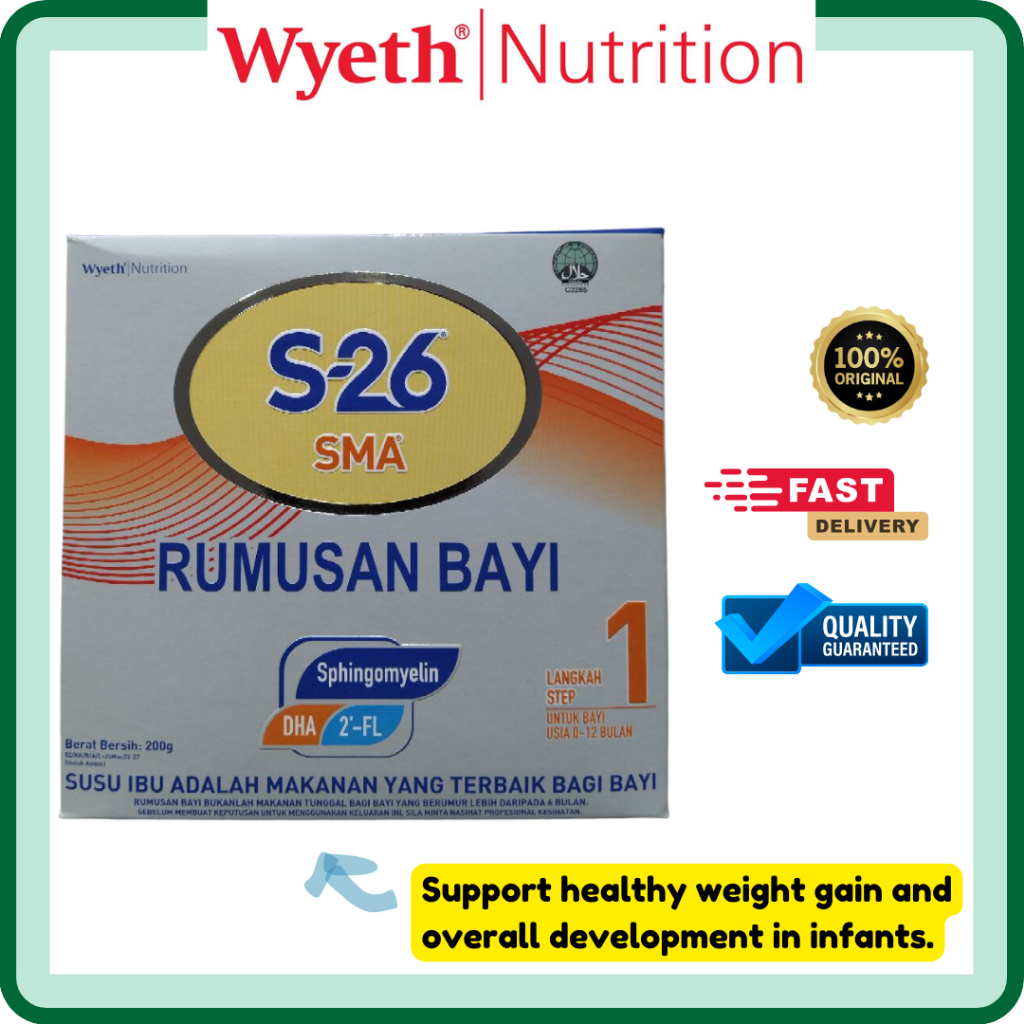 Wyeth Nutrition | S-26 SMA Infant Formula Milk STEP 1 (0-12 Months ...