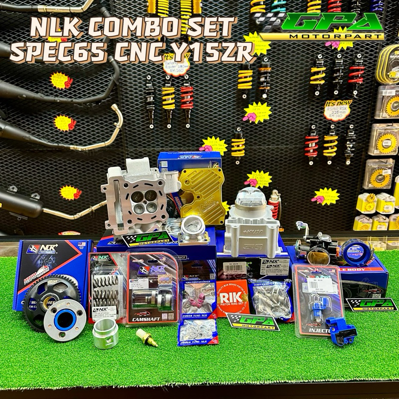 NLK PERFORMANCE Y15ZR SUPER COMBO SET SPEC65 SUPERHEAD 22/25 V6 PORTING CNC Y15 SUPER CERAMIC ...