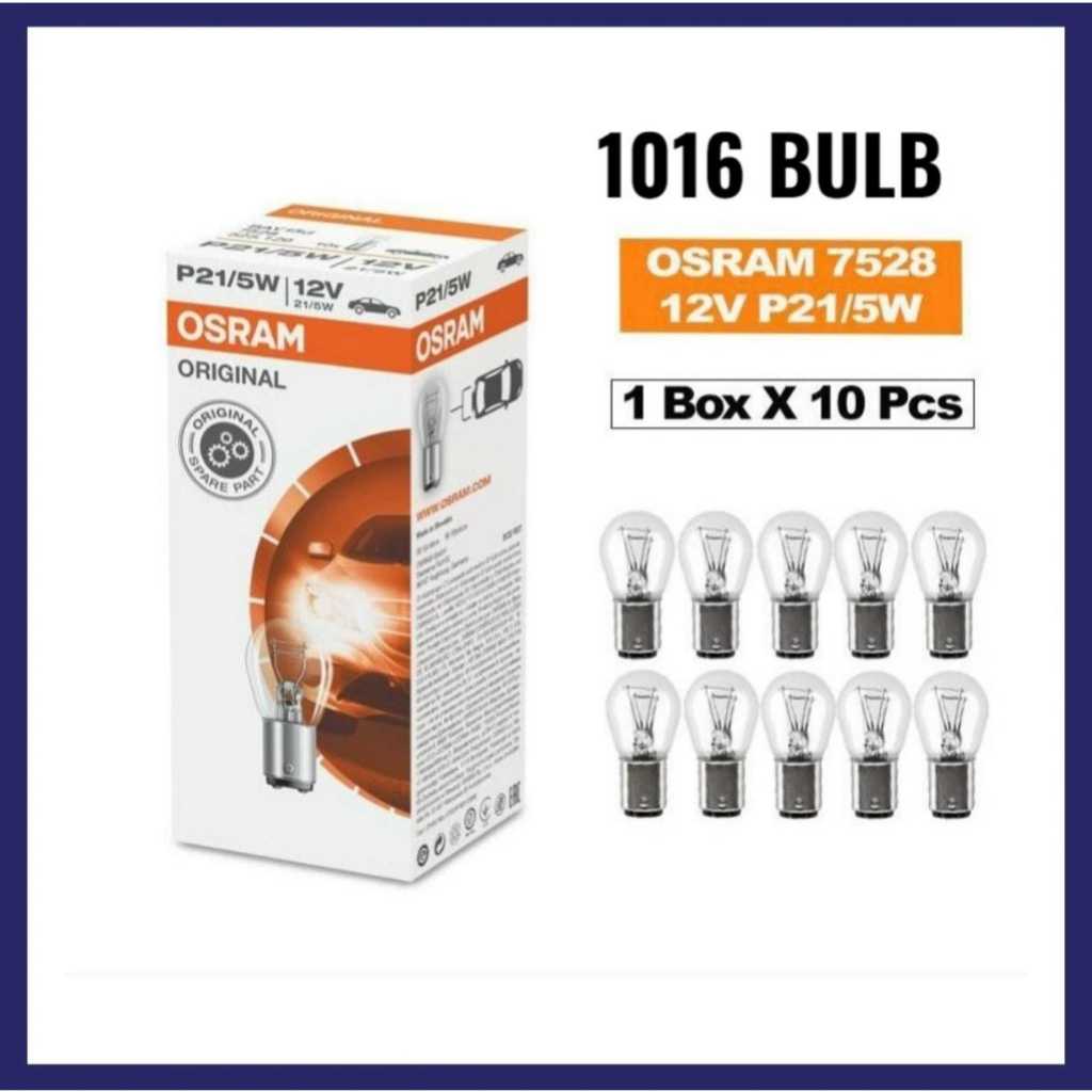 ORIGINAL OSRAM 1016 7528 BRAKE REVERSE SIGNAL LIGHT BULB MENTOL 12V ...