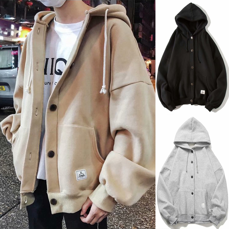 F55 Solid Color Men Jacket Men Jacket Stylish Men's Single-breasted ...