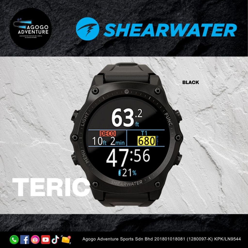 Shearwater Scuba Diving Dive Computer Teric | Shopee Malaysia