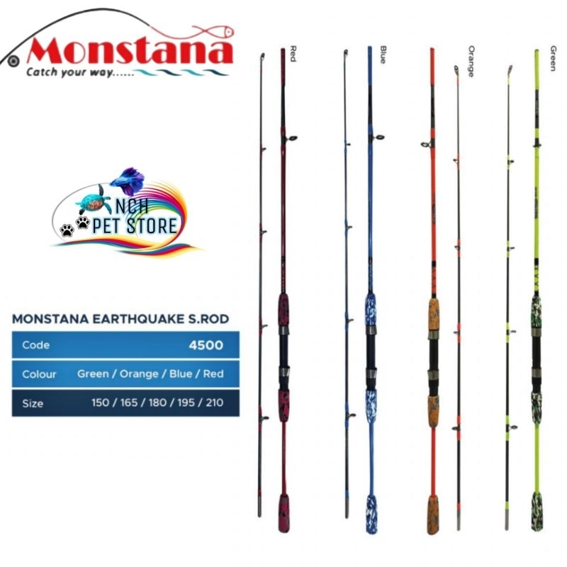 Monstana Earthquake S.Rod 4500 Fishing Rod | Shopee Malaysia