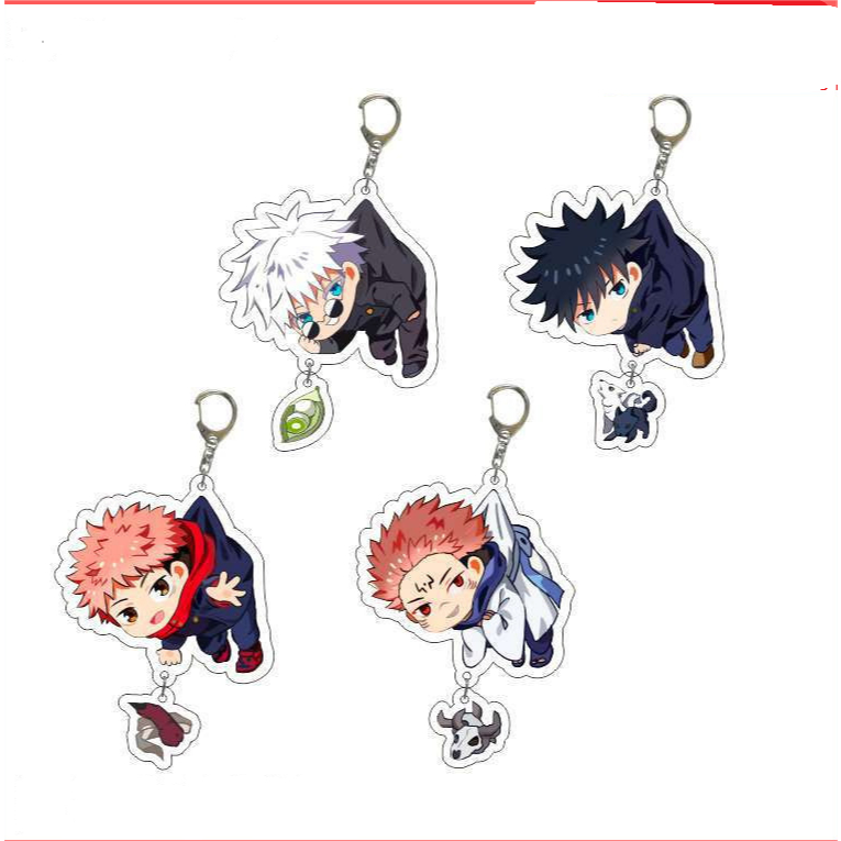 [Ready Stock] Jujutsu Kaisen Keychain Anime Acrylic Keychains Souvenirs ...
