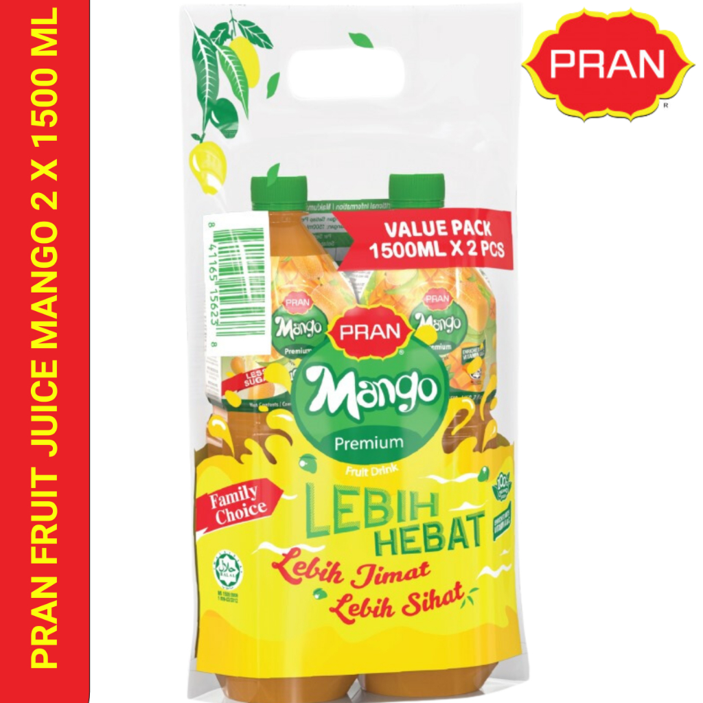 PRAN MANGO JUICE VALUE PACK 1500ML2 PCS /1000 ML 3 PCS | Shopee Malaysia