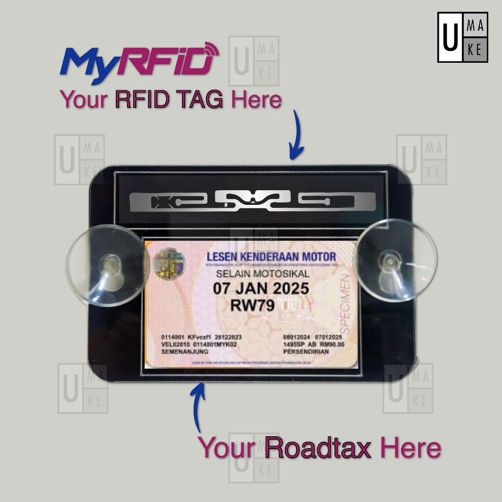 2024 Upgrade RFID Holder Roadtax Holder 2 in 1 RFID + ROADTAX HOLDER ...