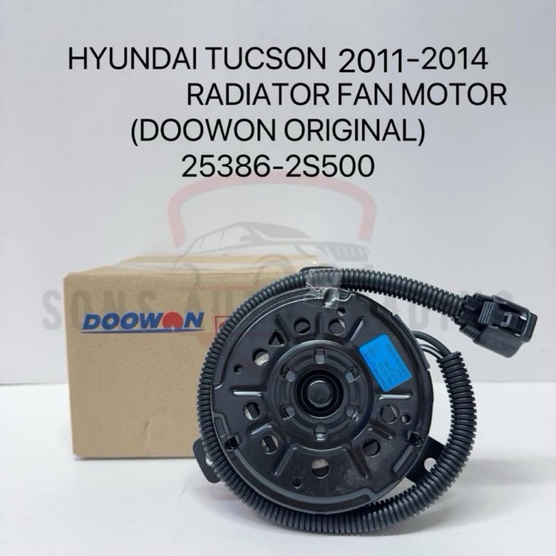 HYUNDAI TUCSON 2011-2014 RADIATOR FAN MOTOR (DOOWON ORIGINAL)-25386 ...