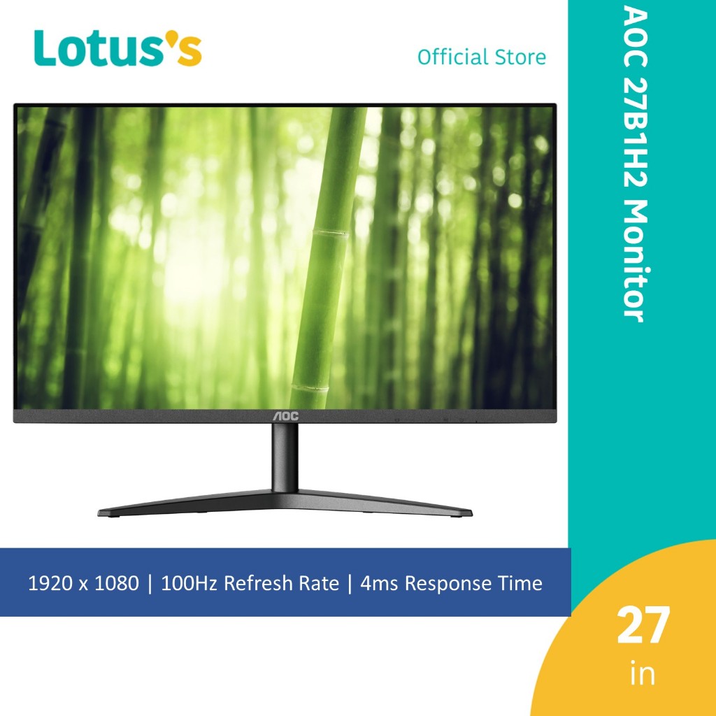AOC 27" 27B1H2 100Hz IPS Monitor (IPS-FHD-4MS-100Hz) | Shopee Malaysia