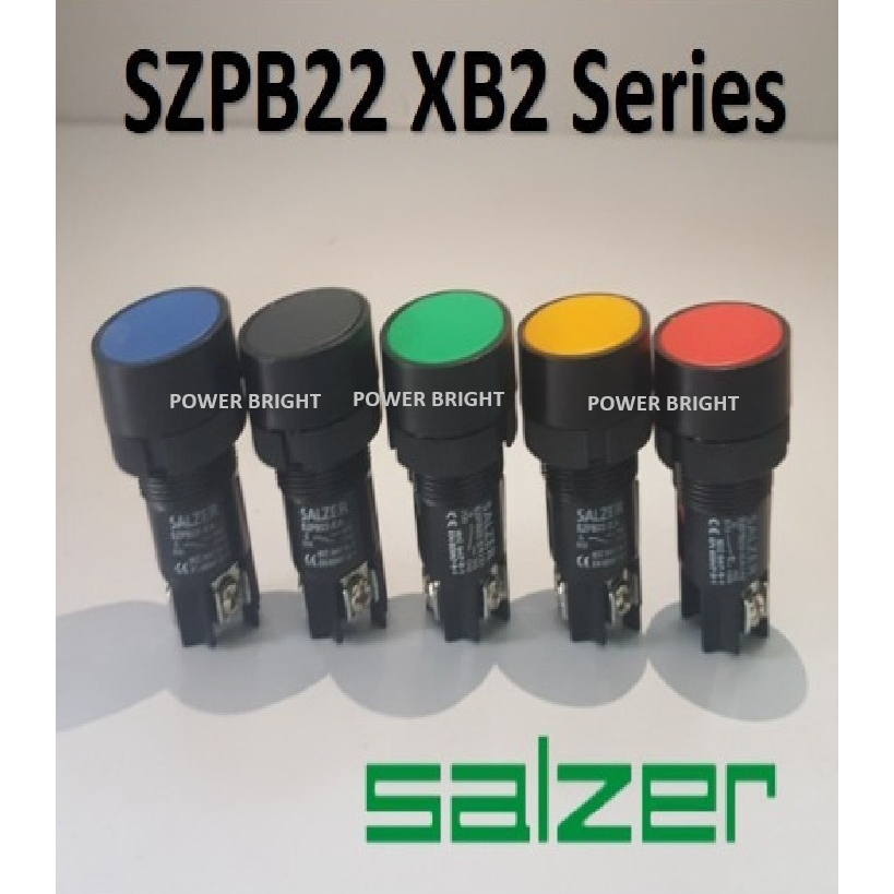 SALZER SZPB22 22MM PUSH BUTTON DIA [EA142-(RED)&EA131-(GREEN)] (XB2 ...