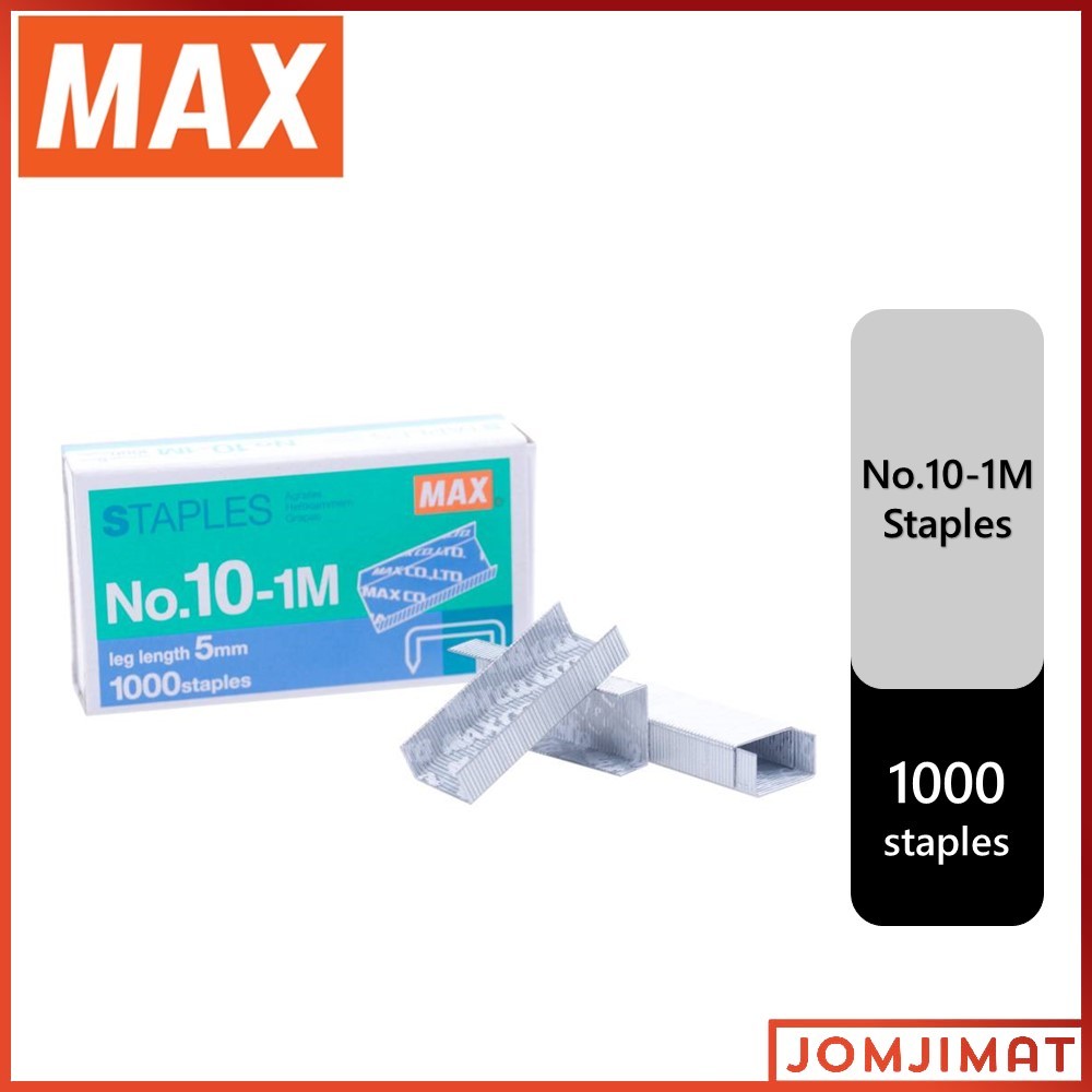 MAX Staples No.10-1M (Stapler Bullet) / Staples Ubat Stapler HD-10 ...