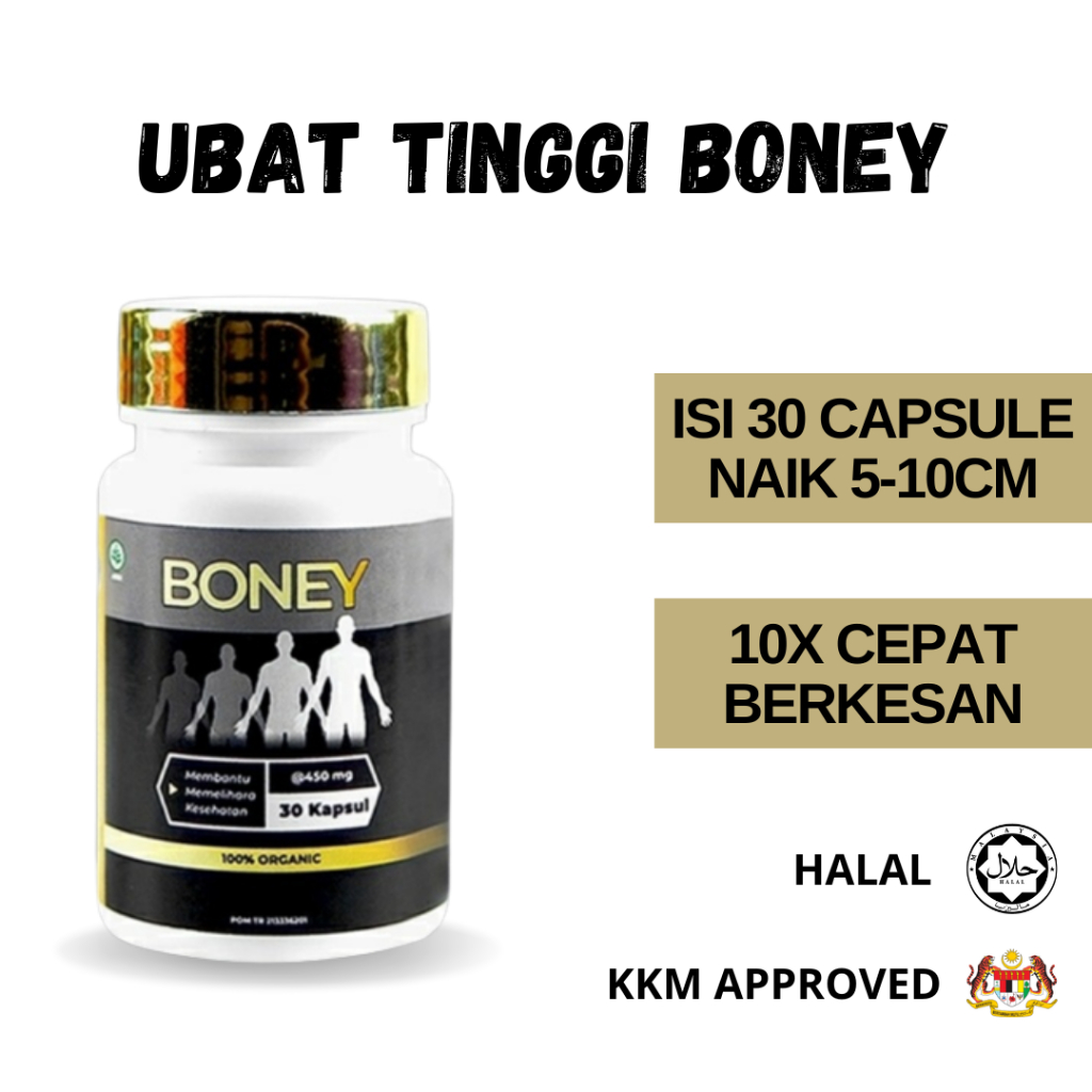 BONEY CAPSULE UBAT TINGGI ORIGINAL 5X LEBIH BERKESAN TAMBAH TINGGI ...