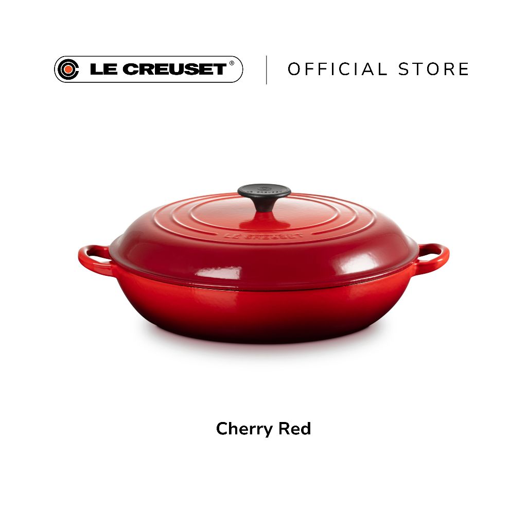 Le Creuset Cast Iron Buffet Casserole 30cm Classic Black Knob Black ...
