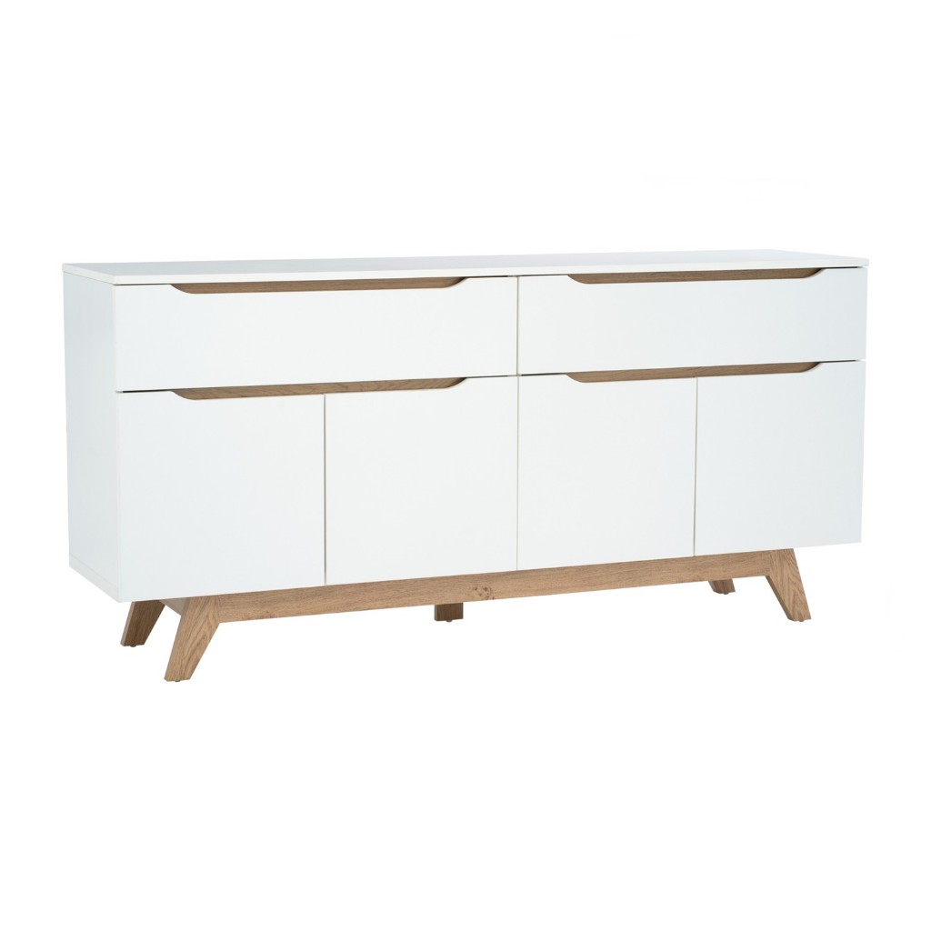 LANCCO Modern Sideboard Solid Wood Multifunctional Cabinet Cupboards Storage Organizer Furniture ...