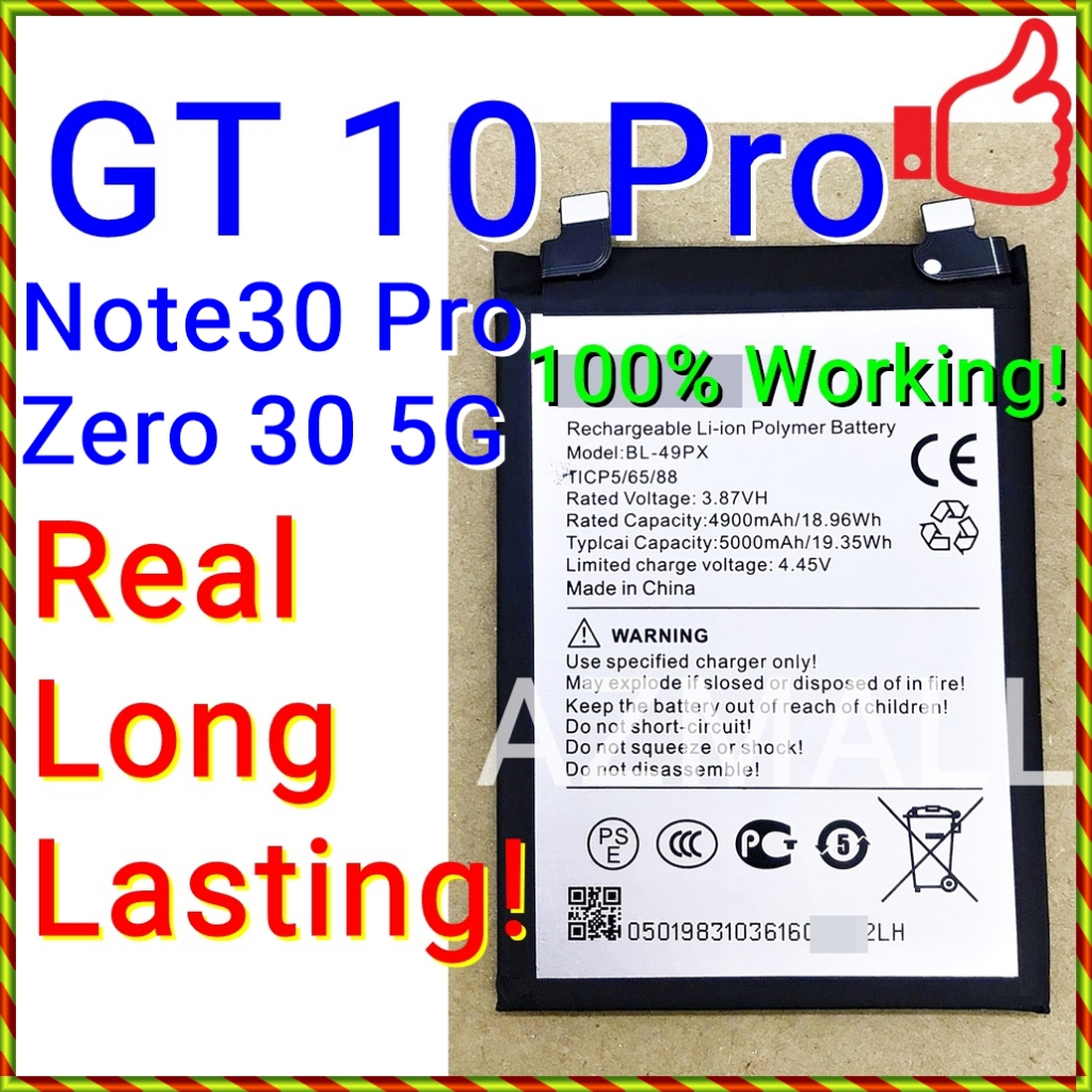 (68W Fast Charge) NEW ORI Long Lasting Stable Battery BL-49PX Infinix ...