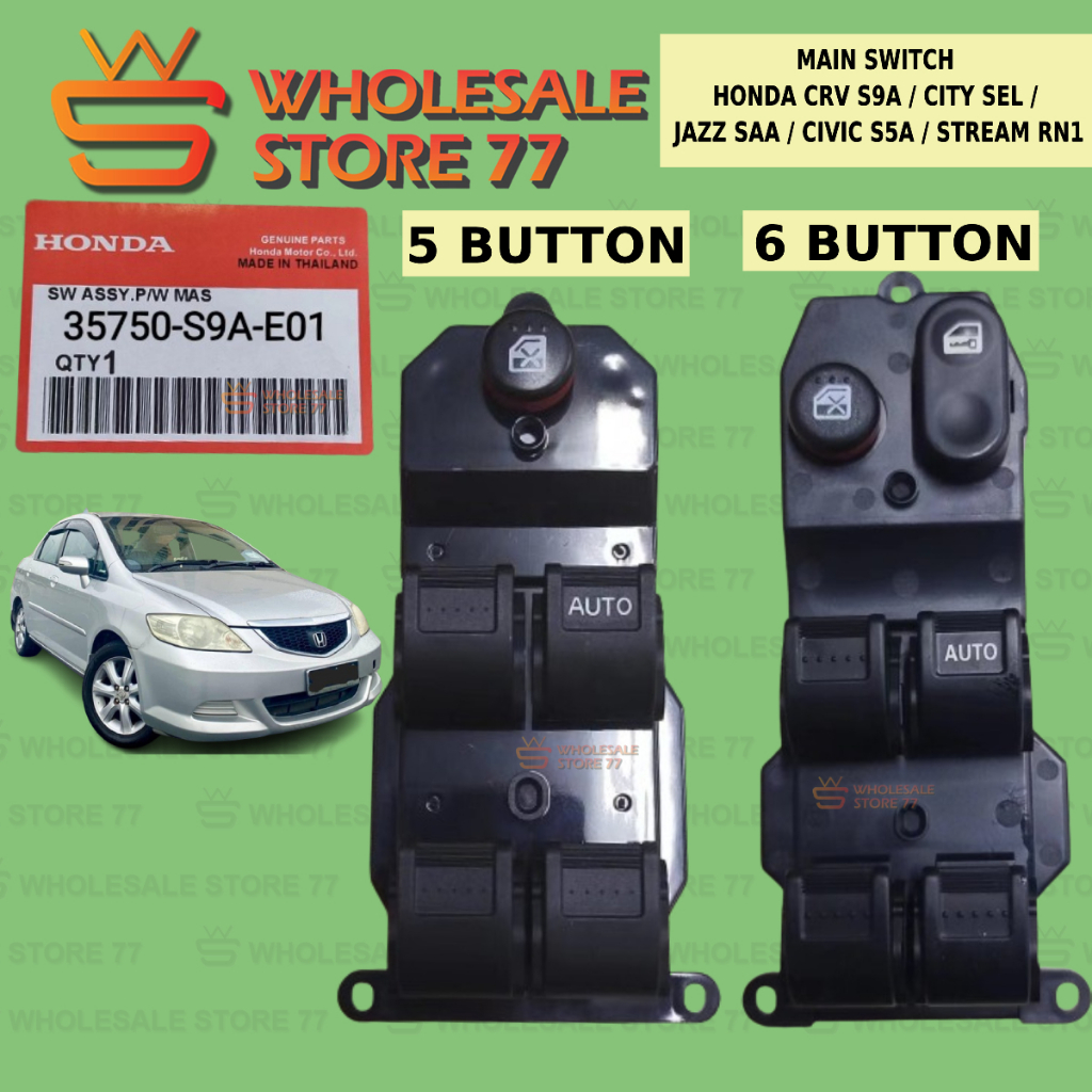 READY STOCK | HONDA CRV S9A/CITY SEL/JAZZ SAA/CIVIC S5A/STREAM RN1 ...