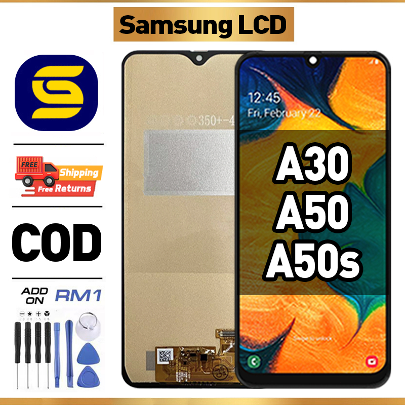 LCD SAMSUNG A30/ A50/ A50s Compatible For Glass Original Touch Screen ...