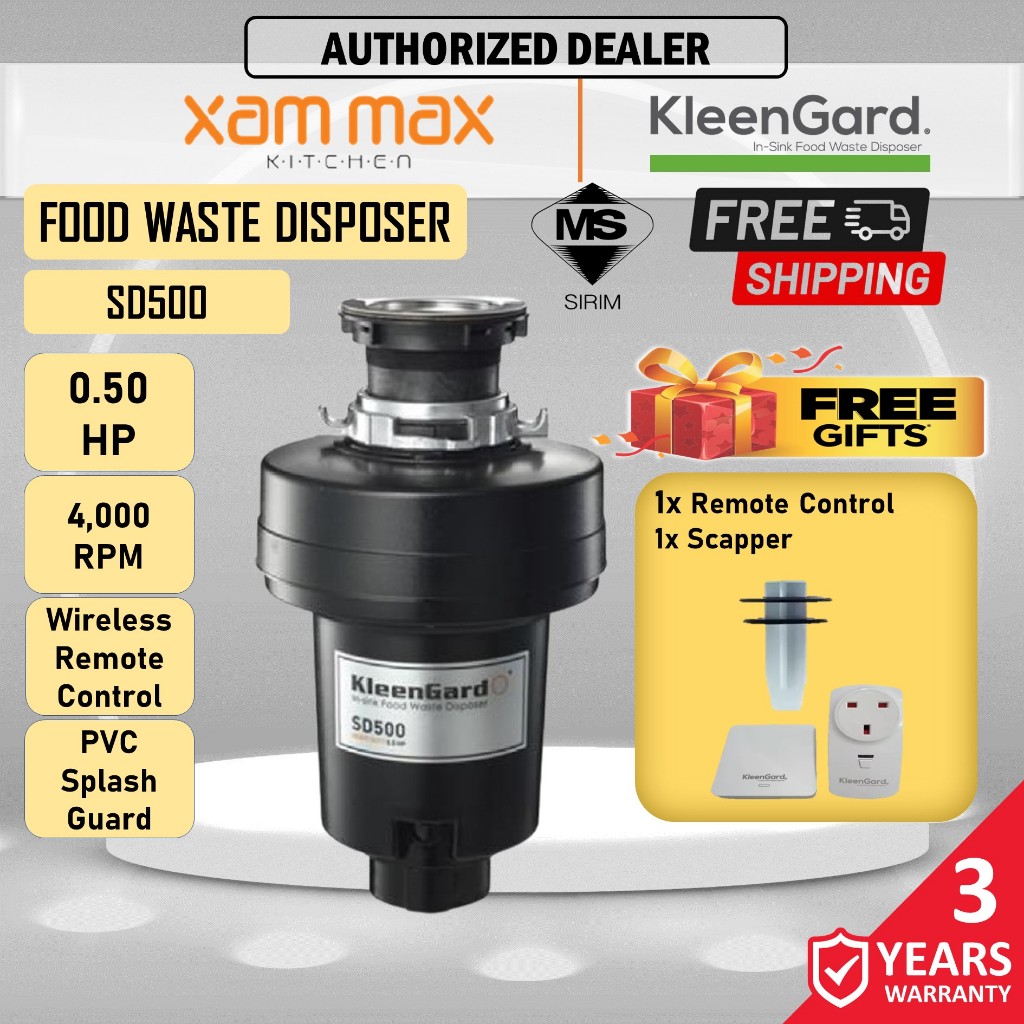 Kleengard SD500 Heavy Duty KleenGard In-Sink Food Disposer/Food Waste ...