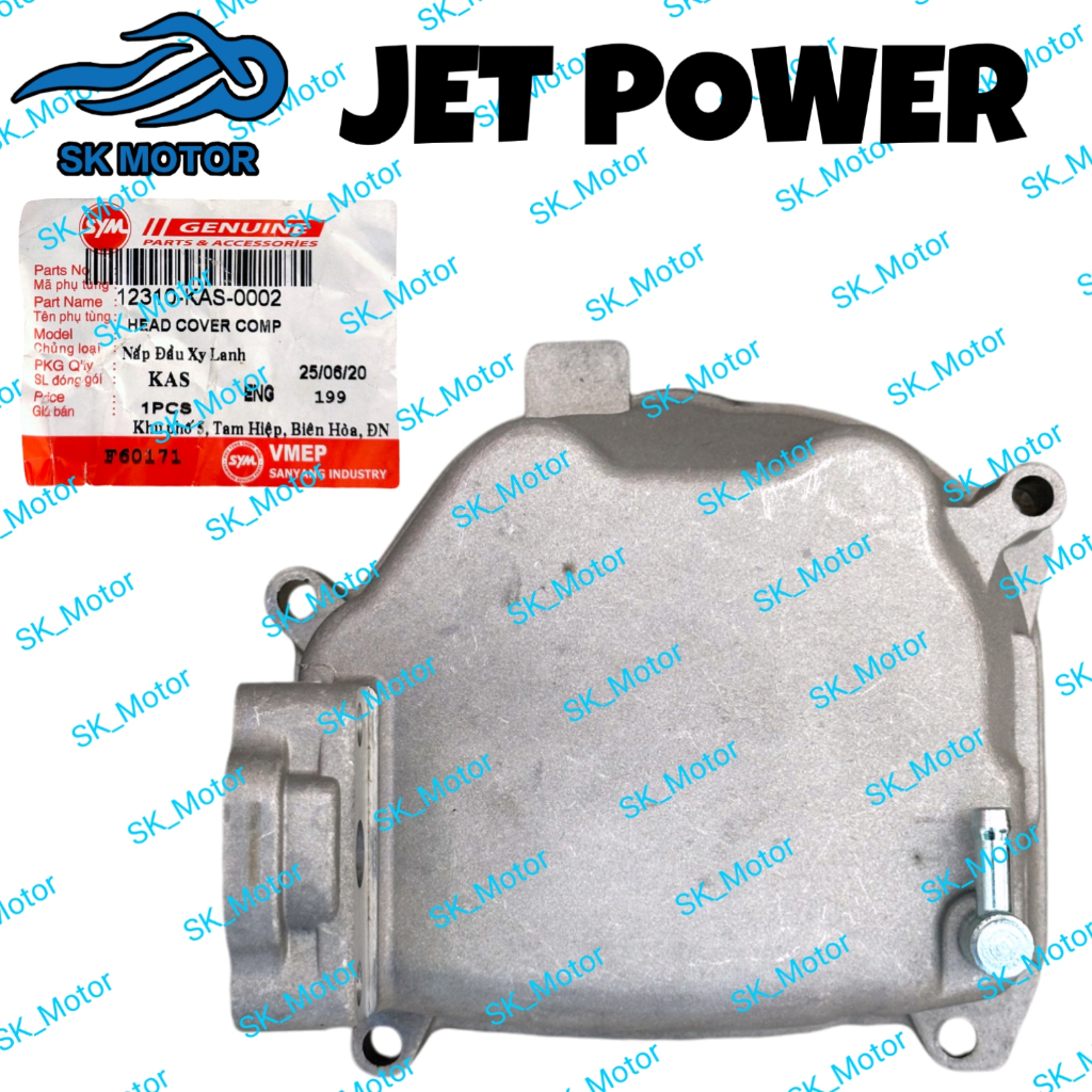 SYM JET POWER 125 Original Head Cover Comp Cylinder Kaver Penutup 12310 ...