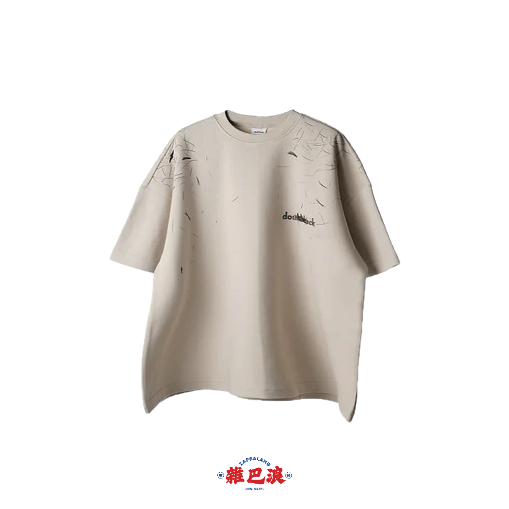 Zapbalang: Doubleback | Do not Cut Hair Oversize Tee (Beige) | Shopee ...