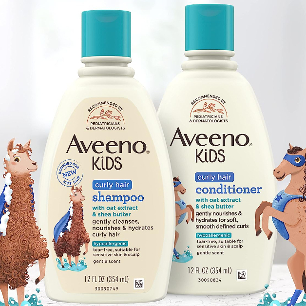 Aveeno Kids, Curly Hair, Shampoo and Conditioner (354 ml) | Shopee Malaysia