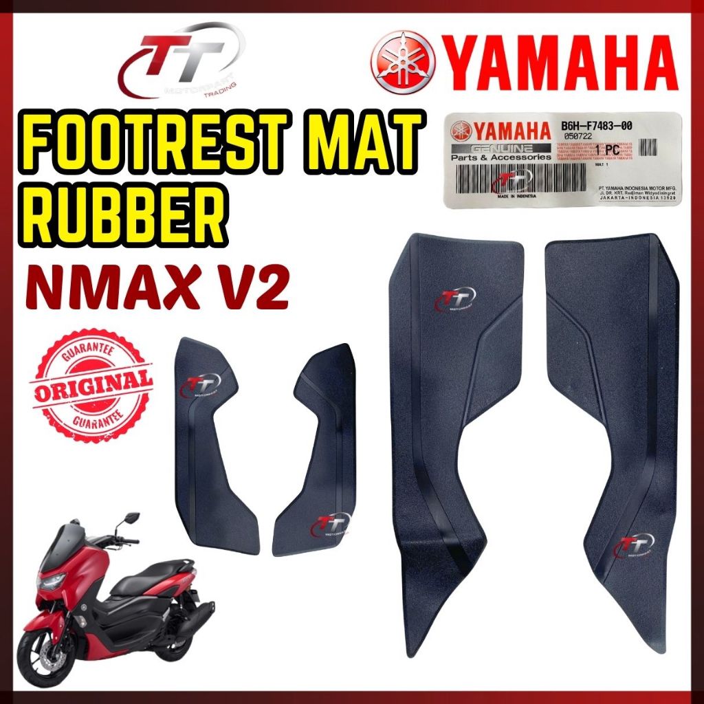 NMAX155 NMAX V2 NMAXV2 Front Footrest Mat Rubber Pad Carpet Pijak Kaki ...