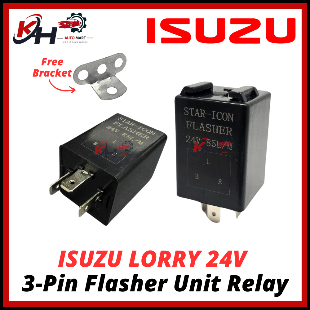 24V ISUZU NPR LORRY 3 Pin Flasher Unit Relay Signal Power Relay Fuse ...