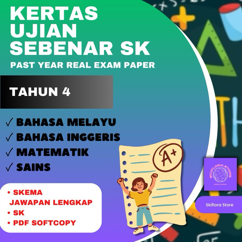 [SS271] PDF Kertas Ujian Sebenar SK Tahun 4 Past Year Exam Paper Year 4 | Shopee Malaysia